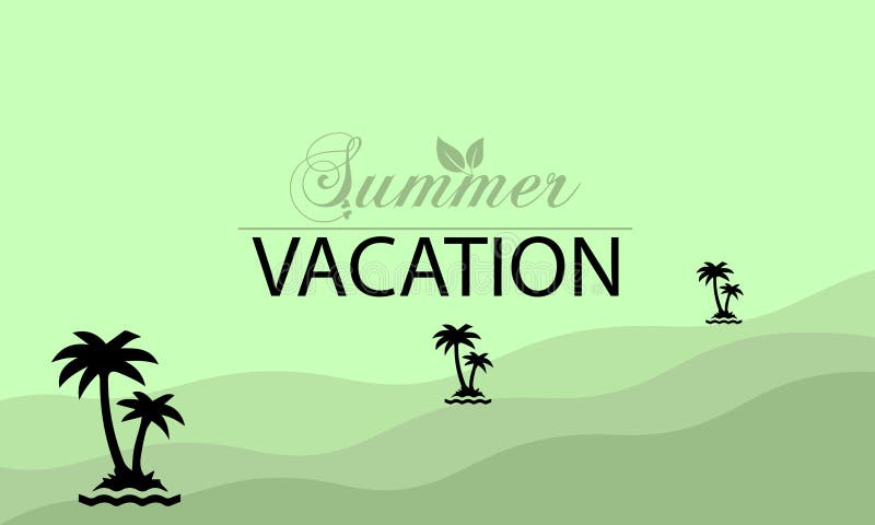 Vacation Mode Activated Chic Text Illustration Design for Summer Stock ...