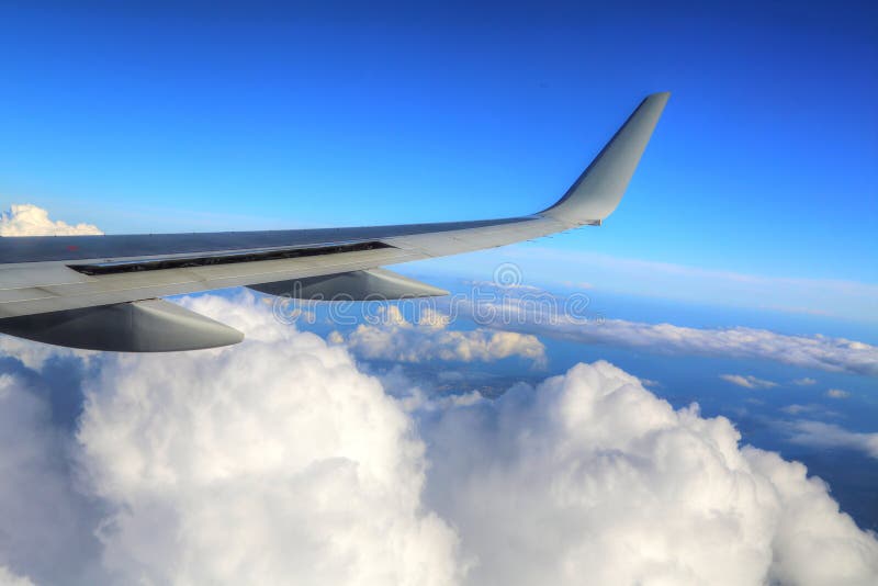 Vacation, Plane Flying High in the Sky Stock Image - Image of coster ...