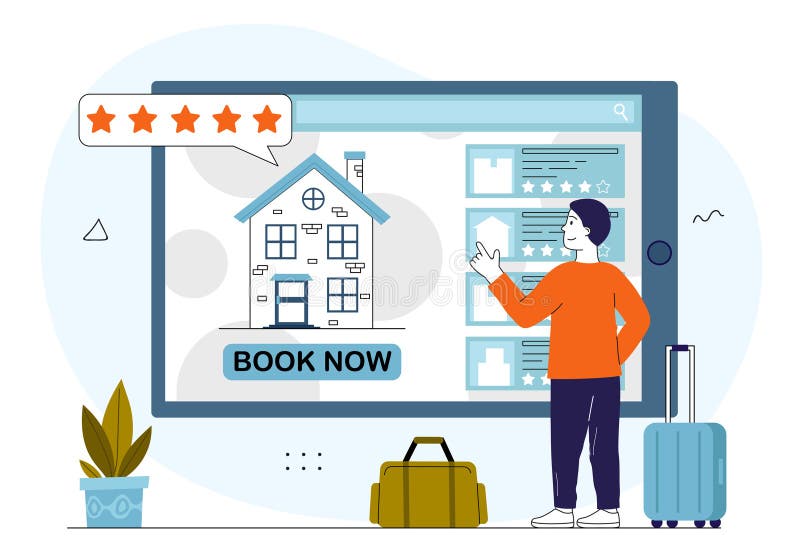 Using Reservation Interface Stock Illustrations – 72 Using Reservation ...