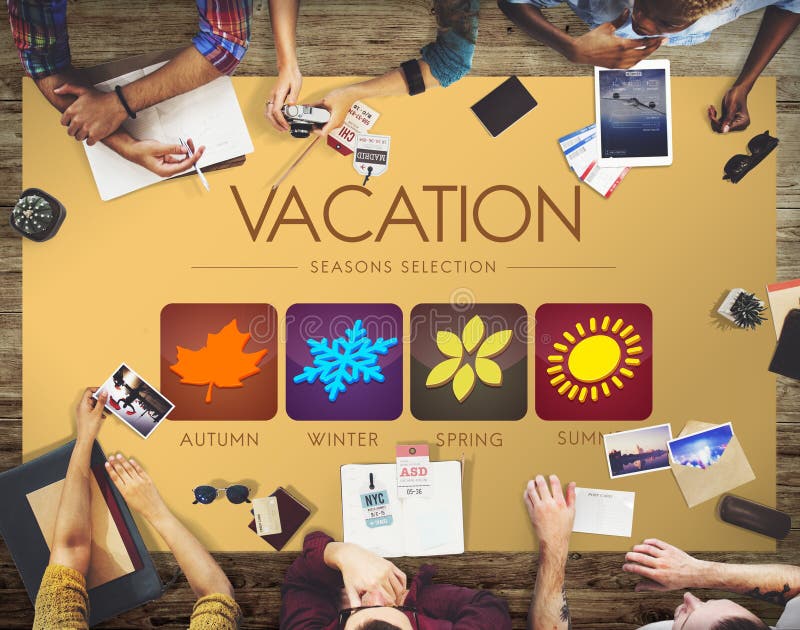 Vacation Season Select Summer Winter Concept Stock Image - Image of ...