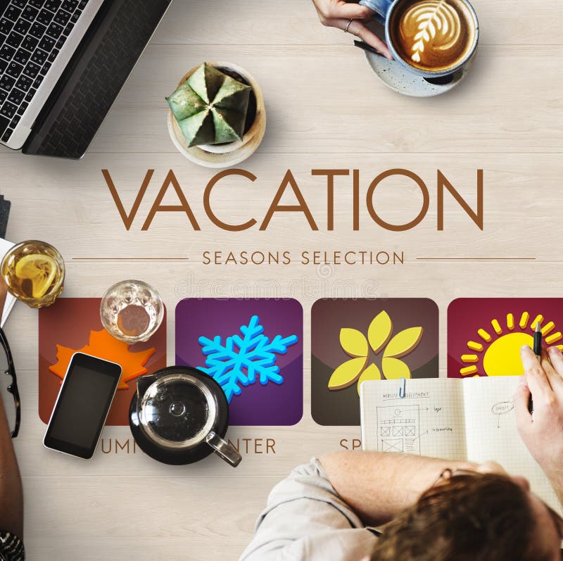Vacation Season Select Summer Winter Concept Stock Image - Image of ...