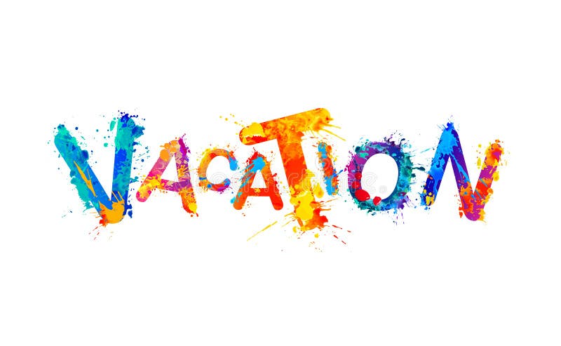 Enjoy Summer. Splash Paint Slogan Stock Vector - Illustration of ...