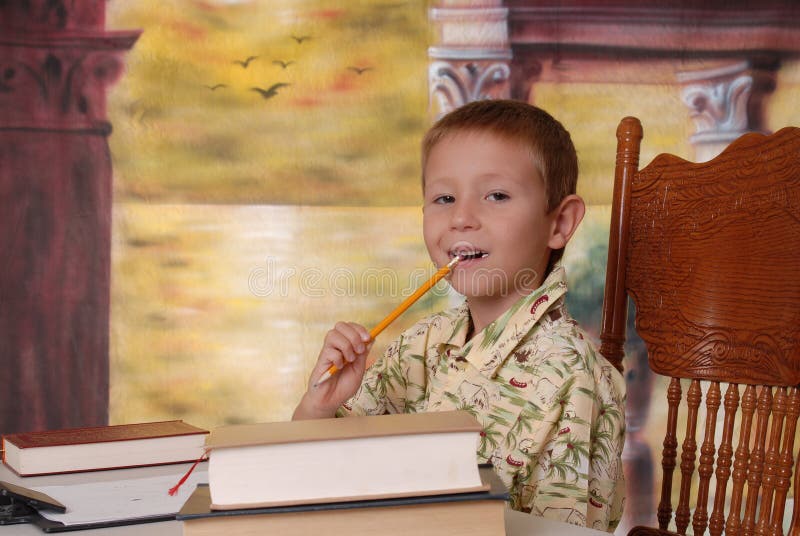 Vacation Study 11 stock image. Image of intelligent, textbooks - 1147075