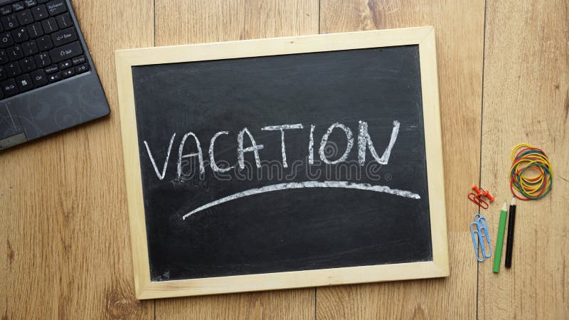Vacation written stock image. Image of office, note, memo - 41228909