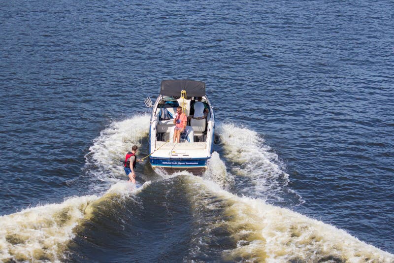 Vacationers Ride Boats and Boats on the River Editorial Stock Photo ...