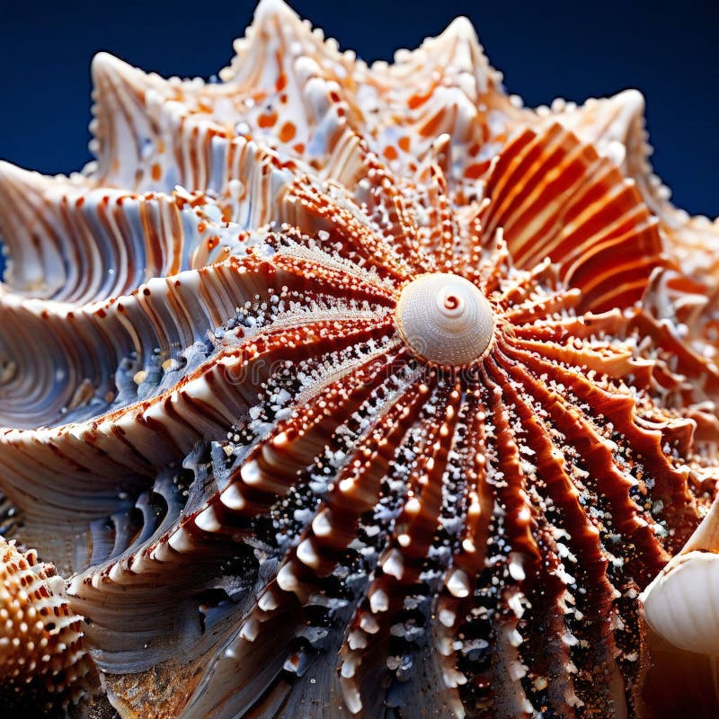 Vacations Concept. Seashell Made with Generative Ai Stock Illustration ...