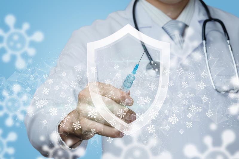 Vaccination As Protection Against the Spread of the Virus Stock Image ...