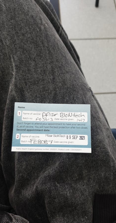 2021 Vaccination Card Pfizer Editorial Stock Image - Image of pfizer ...