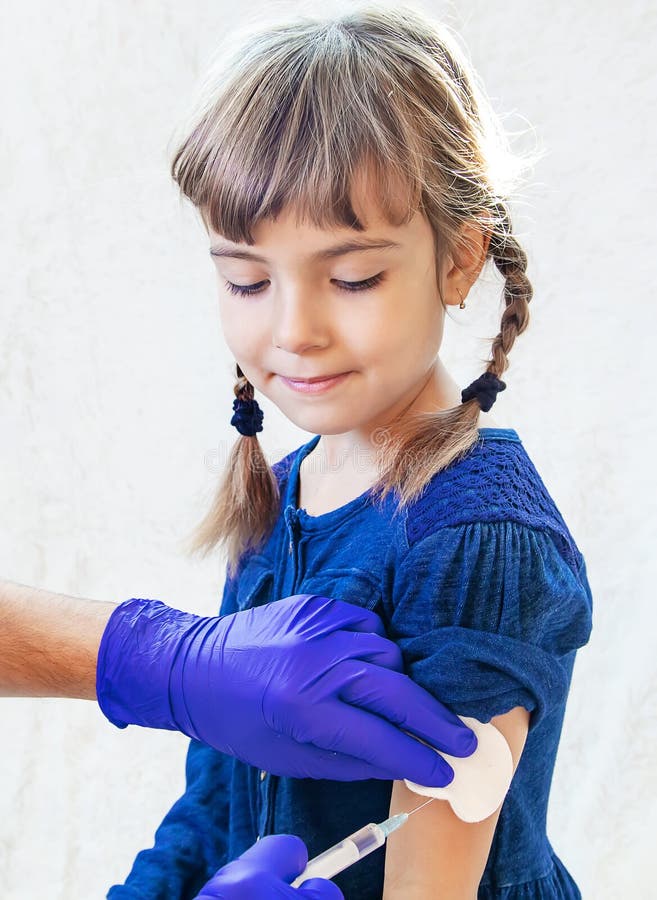 Vaccination of Children. an Injection. Selective Focus. Stock Image ...