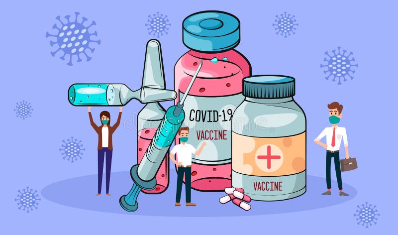 Vaccination Concept. Coronavirus Covid-19 Vaccine. Ampoule, Syringe ... Vaccination Concept. Coronavirus Covid-19 Vaccine. Ampoule, Syringe ...