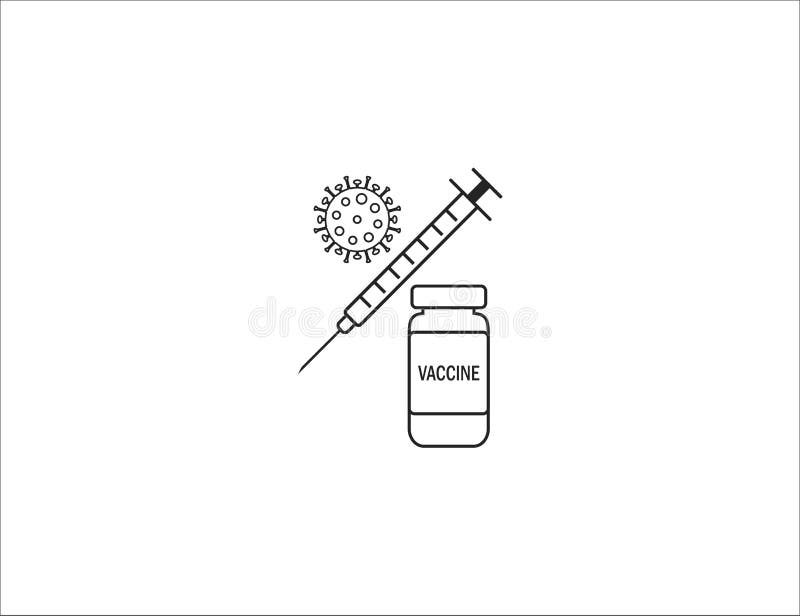 Vaccination, Injection, Inoculation Icon. Vector Illustration. Flat ...