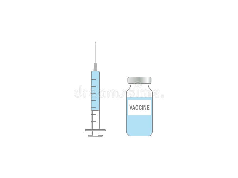 Vaccination, Injection, Inoculation Icon. Vector Illustration. Flat ...