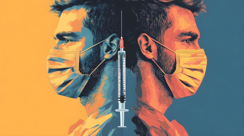 Vaccination and Protection a Visual Representation Stock Illustration ...