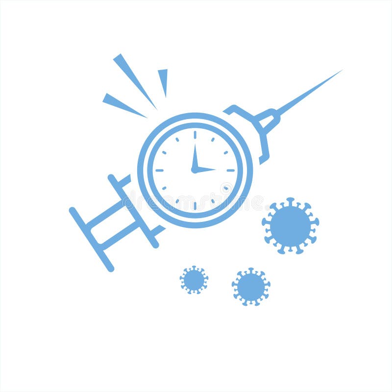 Vaccination Schedule Line Icon. Vaccine Syringe Sign Stock Vector ...