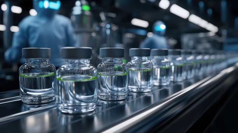 Vaccine Manufacturing Process in High-tech Laboratory Settings Stock ...