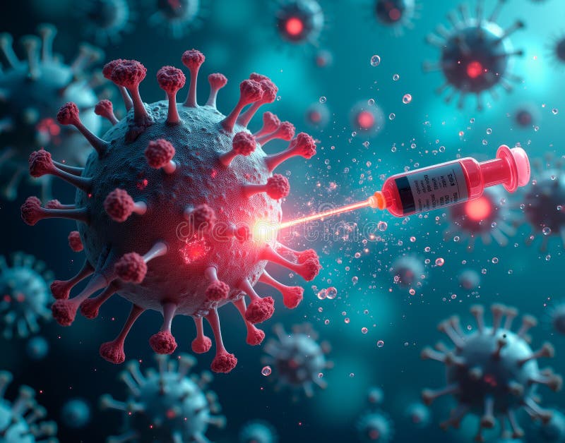 Vaccine Neutralizing Virus in Real Time. Dynamic CGI Sequence Showing a ...