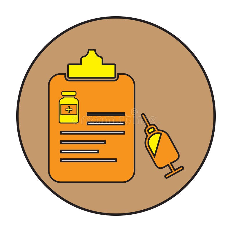Vaccine record icon stock illustration. Illustration of logo - 268951678