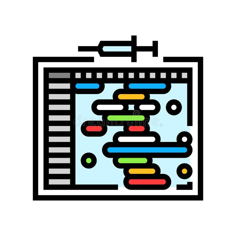Vaccine Schedule Immunization Color Icon Vector Illustration Stock ...