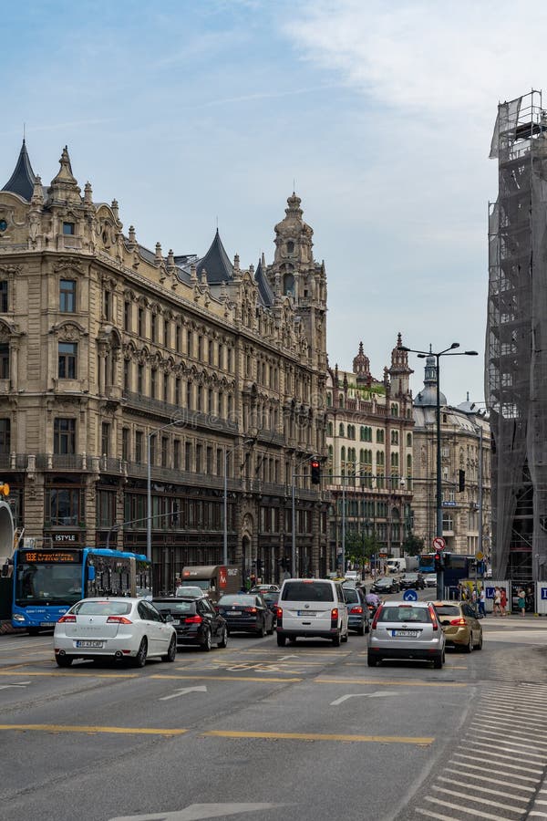 Vaci Utca Main Street in Budapest, Hungary. Editorial Stock Photo ...