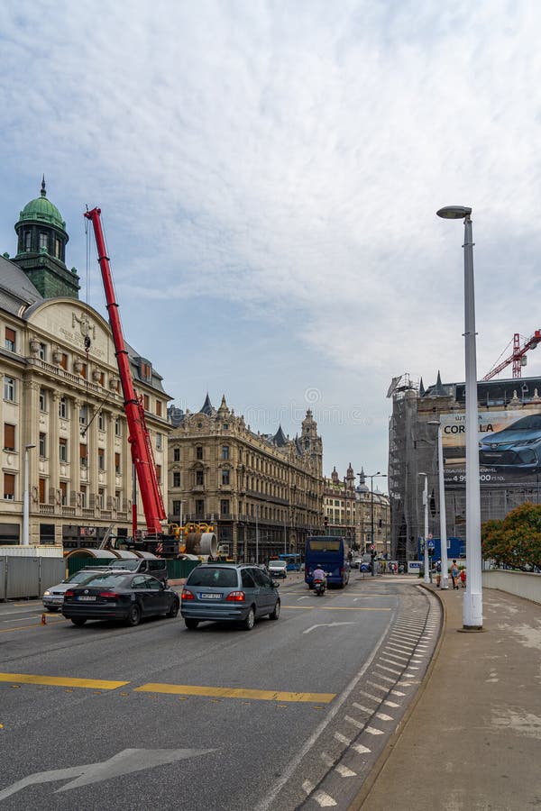 Vaci Utca Main Street in Budapest, Hungary. Editorial Photography ...