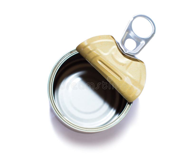 Vacie la lata abierta imagen de archivo. Imagen de macro - 40609715