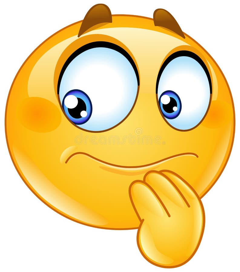 Emoticon de la pregunta ilustración del vector. Ilustración de ...