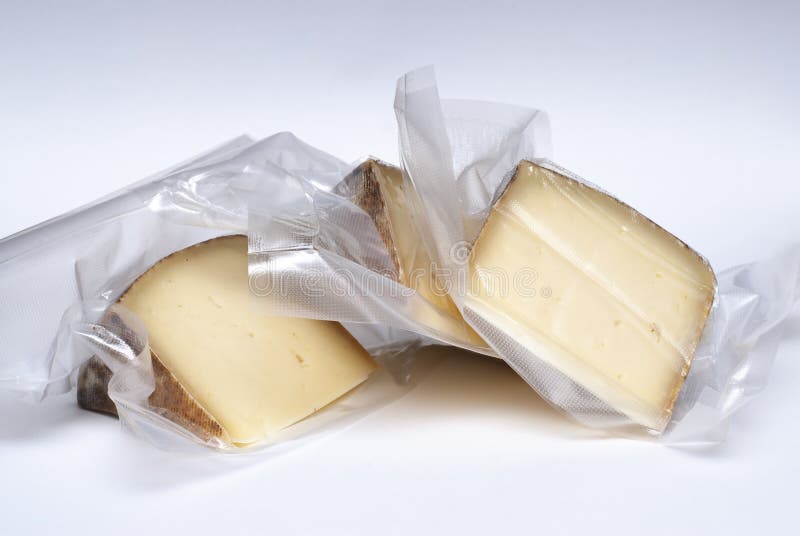 Vacuum Cheese in a White Background Stock Photo - Image of quality ...