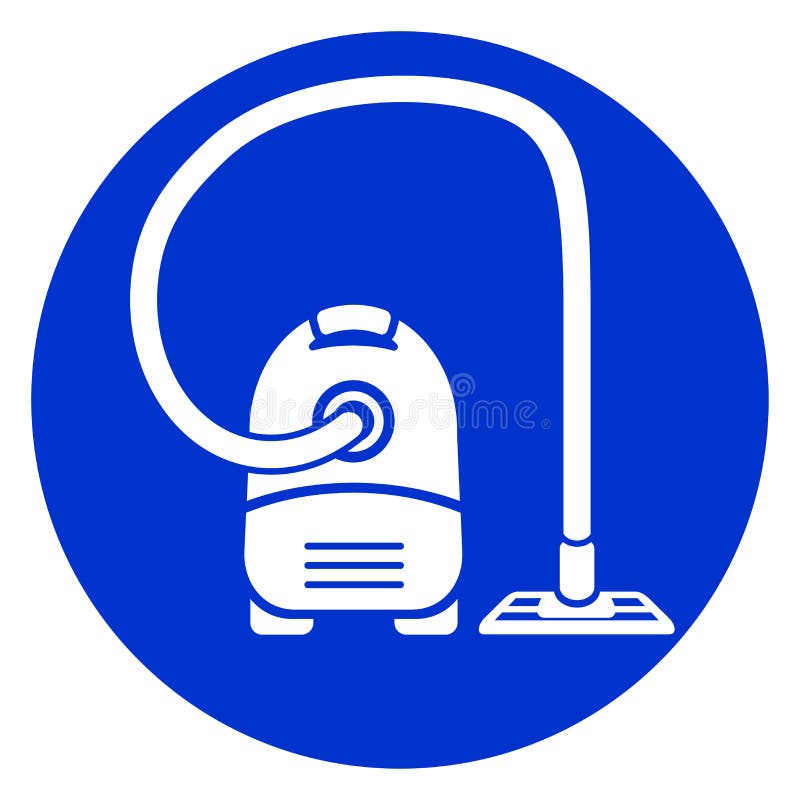 Vacuum circle blue icon stock vector. Illustration of icon - 107413448
