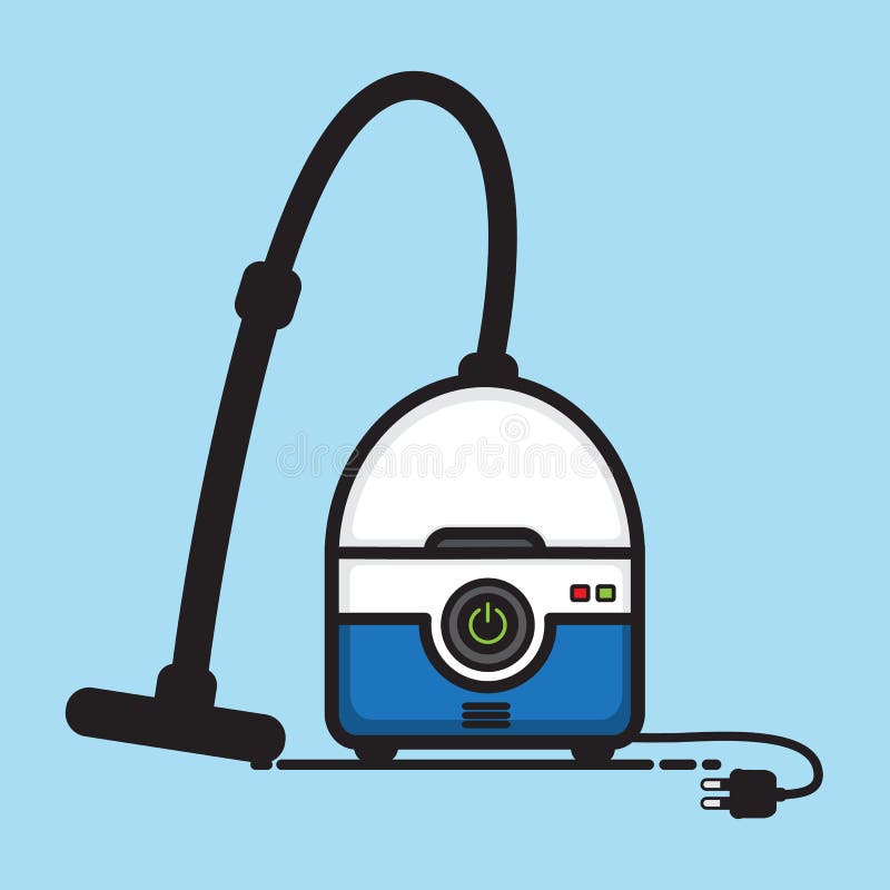 Vacuum cleaner cartoon stock vector. Illustration of white - 85172361