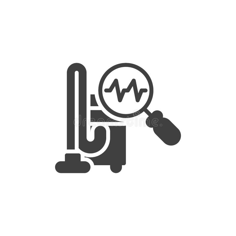 Vacuum Cleaner Diagnostic Vector Icon Stock Vector - Illustration of filled, simple: 259948554