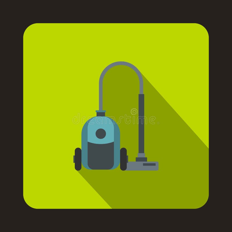 Vacuum Cleaner Icon, Flat Style Stock Vector - Illustration of ...