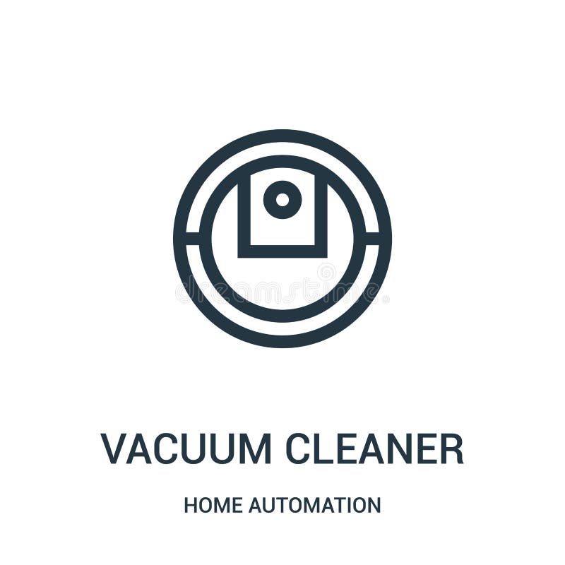 Vacuum Icon Vector from Home and Living Collection. Thin Line Vacuum ...