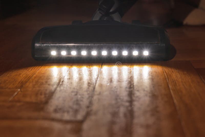 Vacuum Cleaner with the Light on in the Dark Stock Image - Image of ...