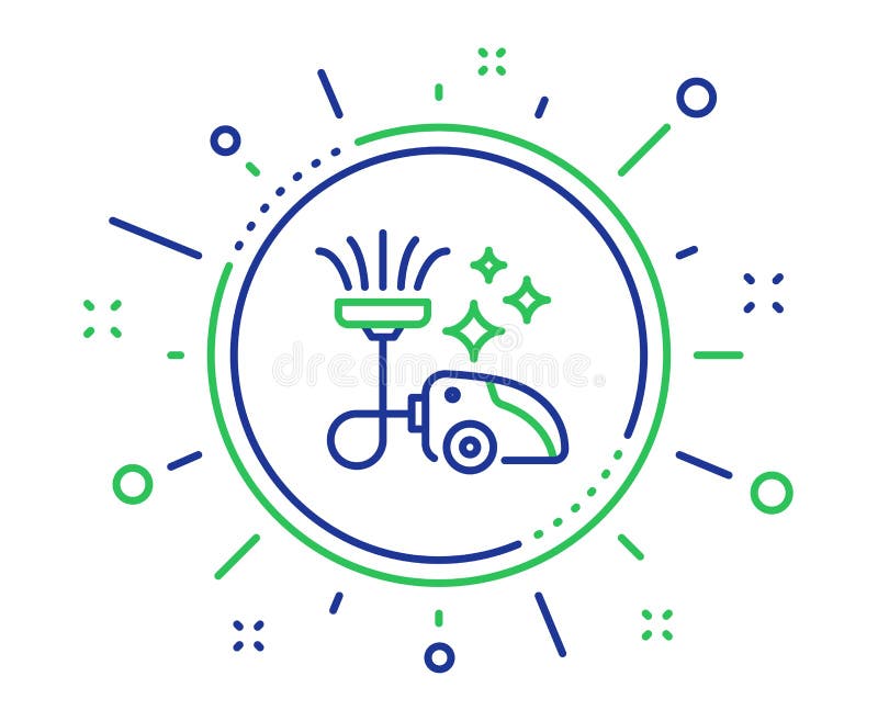 Vacuum Cleaner Line Icon. Cleaning Service. Vector Stock Vector ...