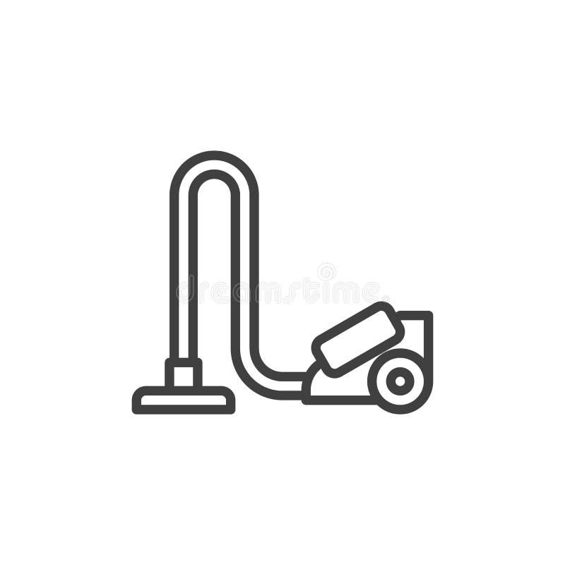 Vacuum cleaner line icon stock vector. Illustration of logo - 259155219