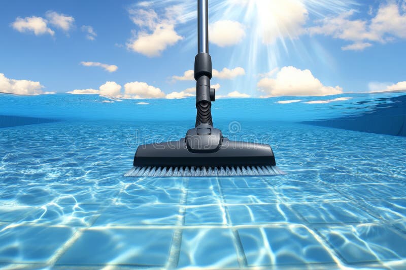 A Vacuum Cleaner for Pools is Located at the Bottom of the Pool ...