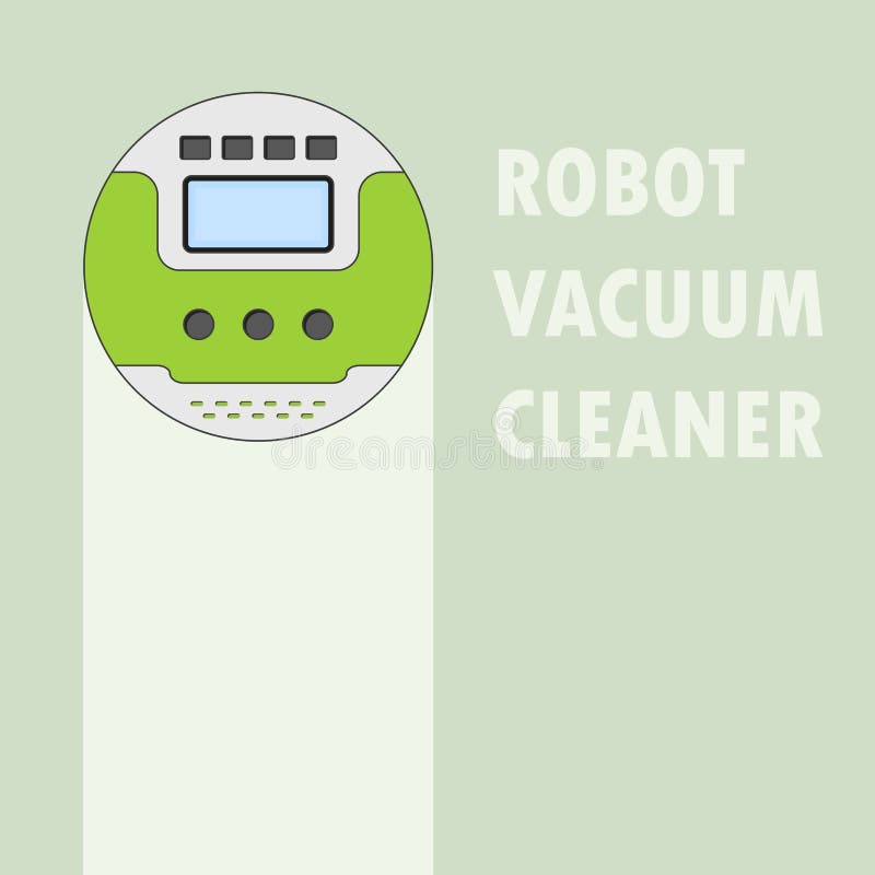 Vacuum cleaner robot. stock vector. Illustration of badge - 88356303
