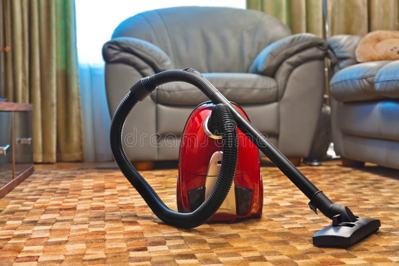 Vacuum cleaner in room stock image. Image of cleaner - 47031295