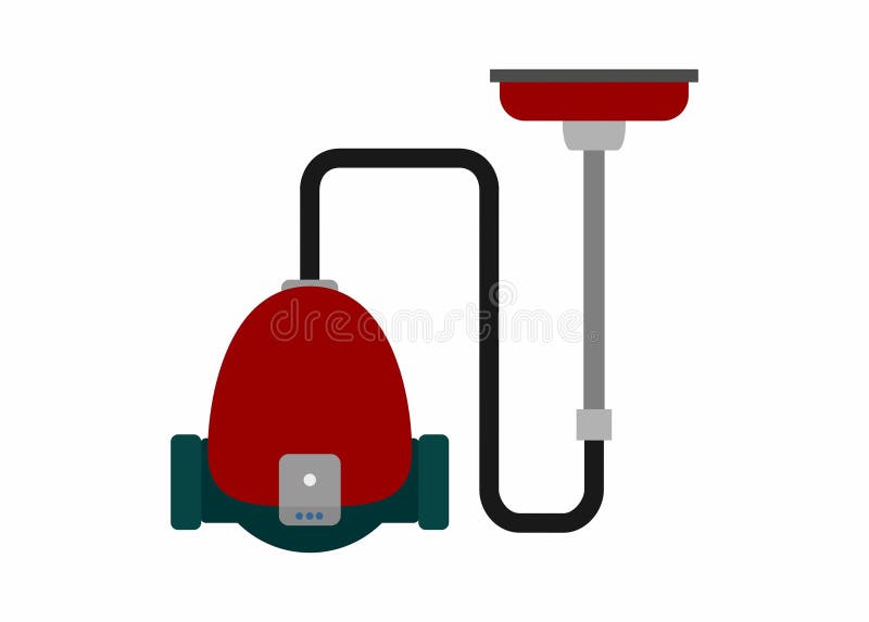 Vacuum Cleaner. Simple Flat Illustration. Stock Vector - Illustration ...