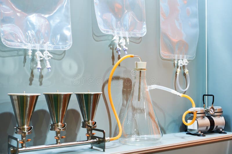 Vacuum filtering device stock photo. Image of biotechnology - 203482762