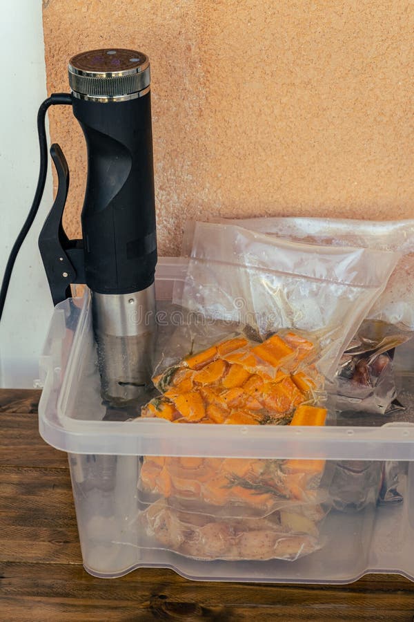 Vacuum Food Cooked Sous Vide or at a Controlled Temperature. Low ...