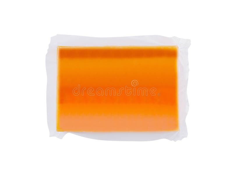 Vacuum Packed Block of Cheddar Cheese Isolated on White Background ...