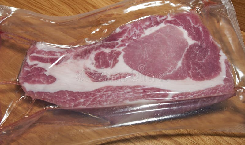 Vacuum Packed Smoked Pork Ribs Stock Photo - Image of package, gourmet ...