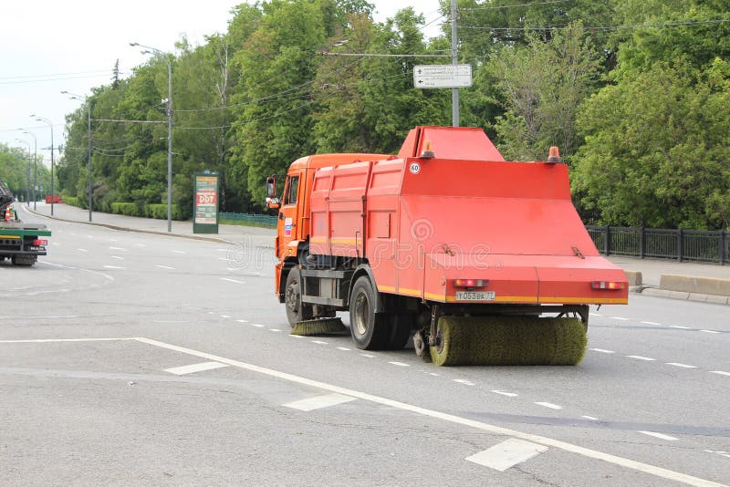 Vacuum sweeper car editorial photo. Image of equipment - 81311501