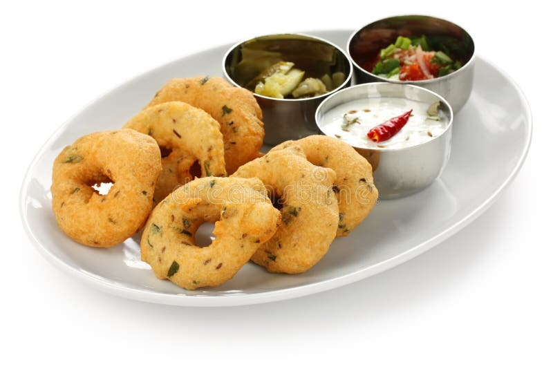 Vada, indian snack food stock image. Image of coriander - 21958279