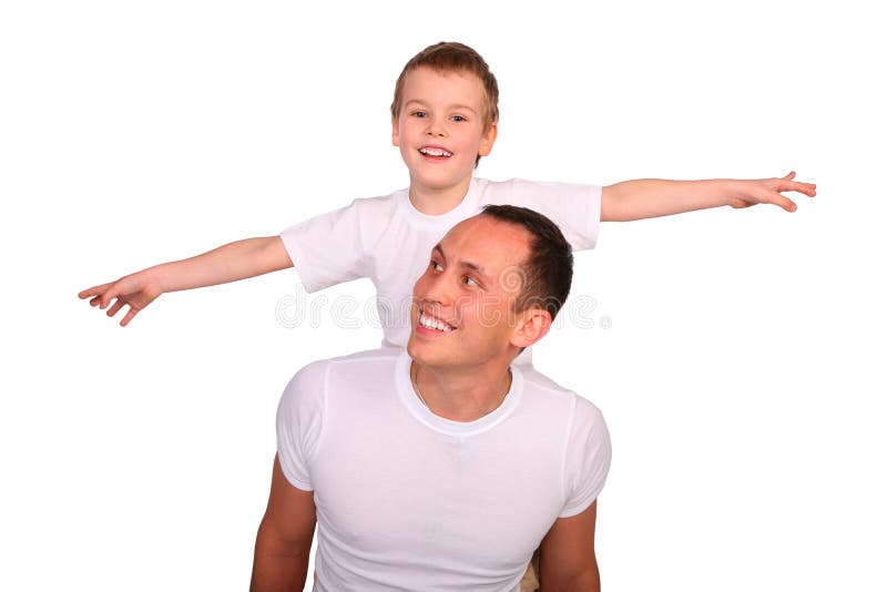 Vader met zoon stock afbeelding. Image of schoonheid, vader - 4675419