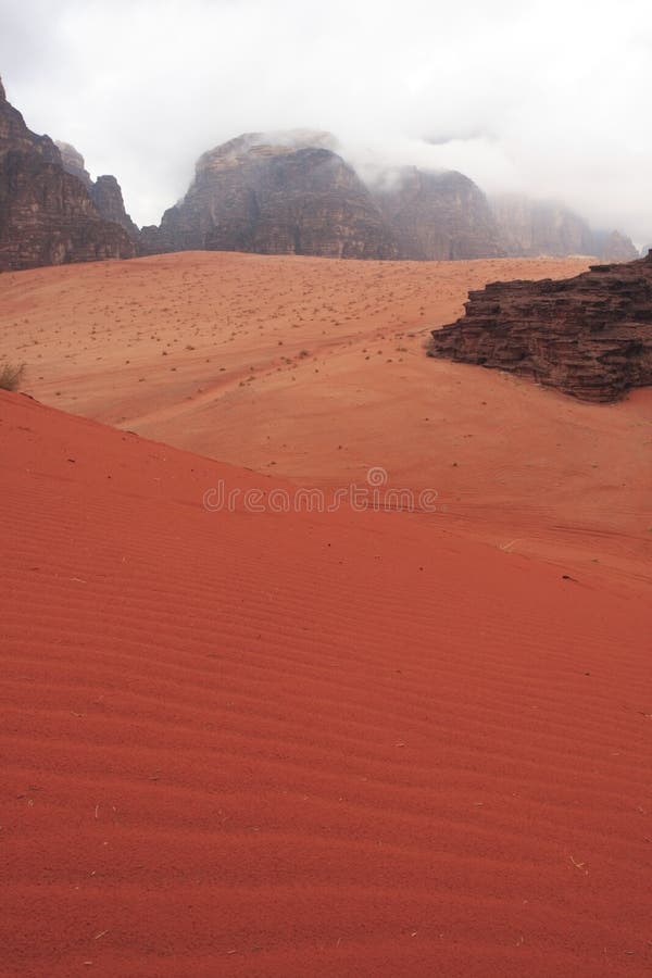 Vadi Rum desert. stock photo. Image of mountains, desert - 5563558