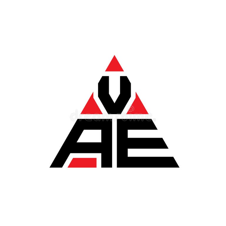 VAE Triangle Letter Logo Design with Triangle Shape. VAE Triangle Logo ...