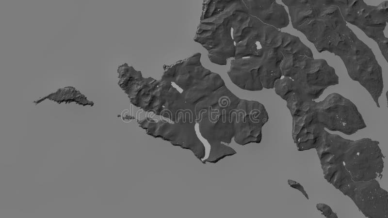 Vagar Island. Faroe Islands. Bilevel Stock Illustration - Illustration ...