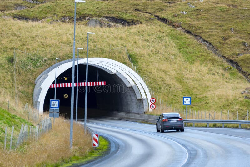 Vagar Tunnel stock photo. Image of foroyar, nature, vagar - 350077446